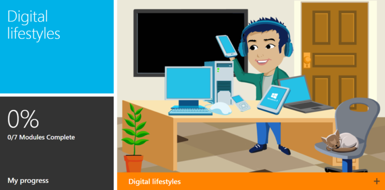 LESSON: Microsoft lessons on Digital Lifestyles – Digital Capability Toolkit
